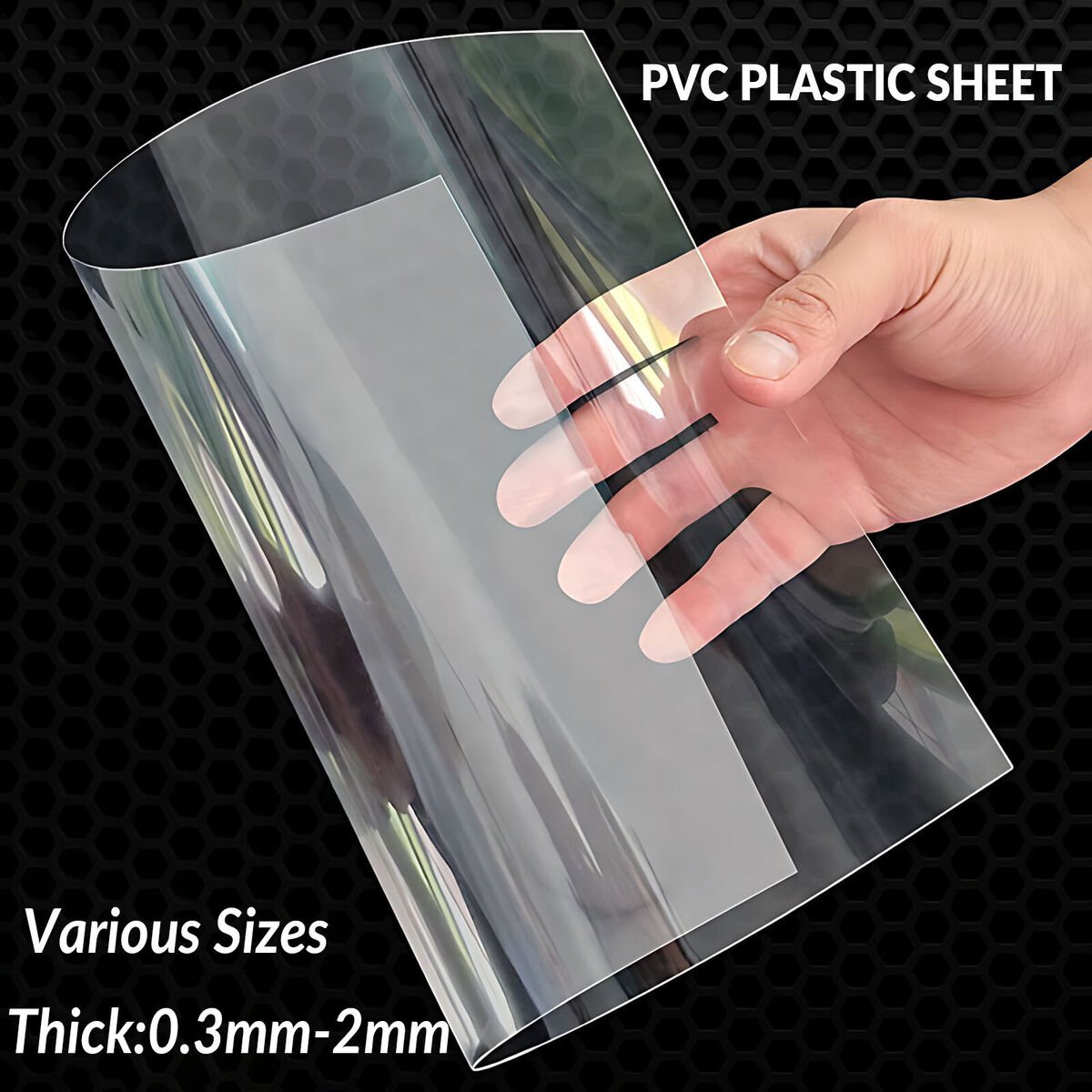 5 Pcs Clear PVC Sheets Protection Transparent A4 Plastic DIY Craft ...